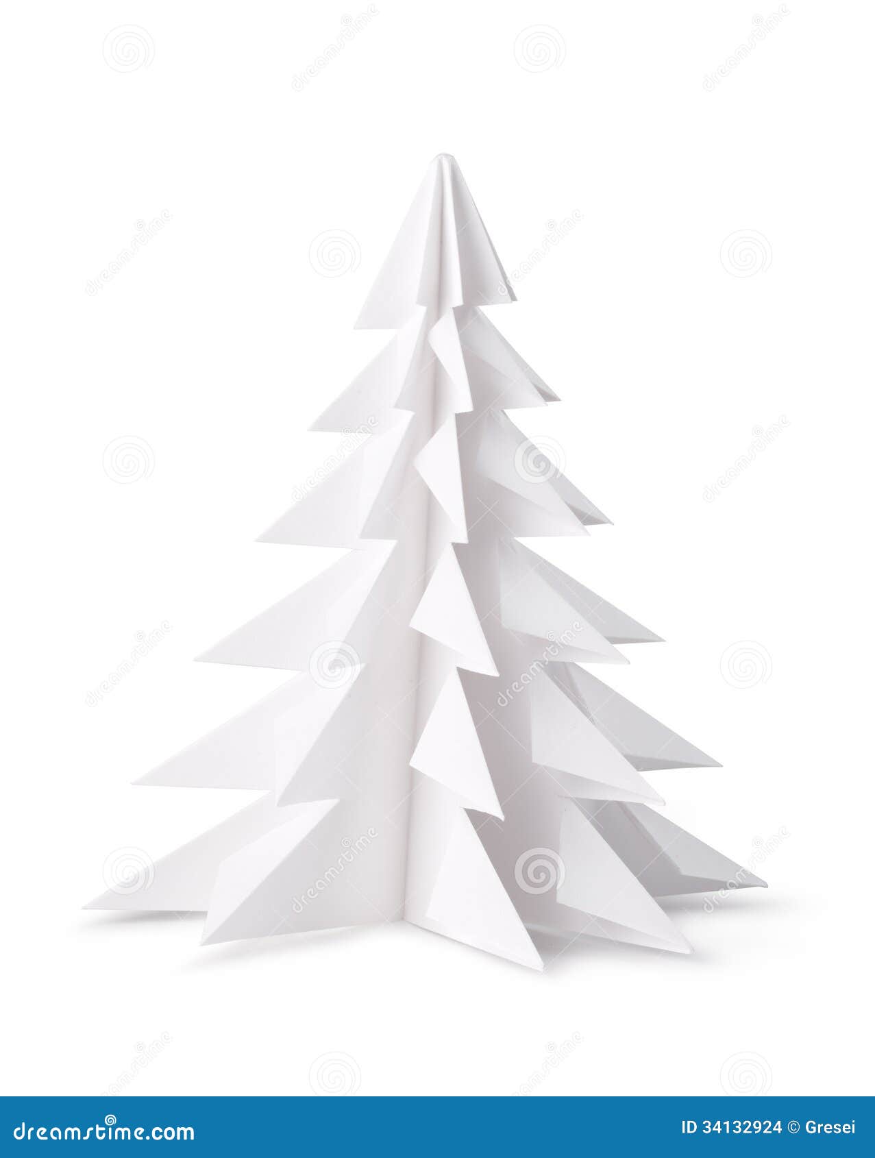 Origami Tree By Recycle Papercraft Stock Photography | CartoonDealer ...
