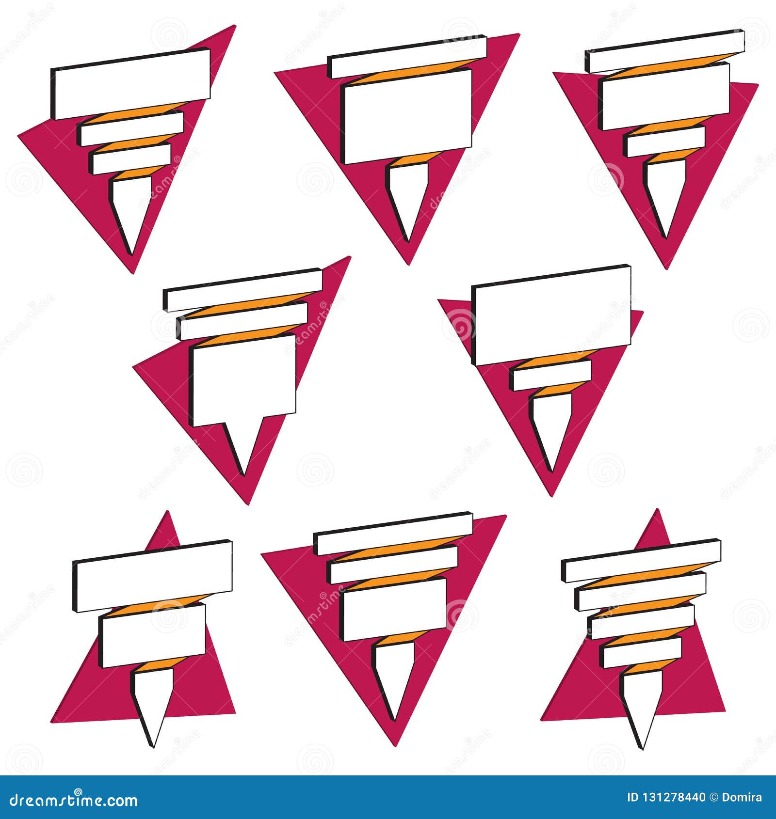 Origami Vector Infographic. Colorful Banners for Business. Text ...