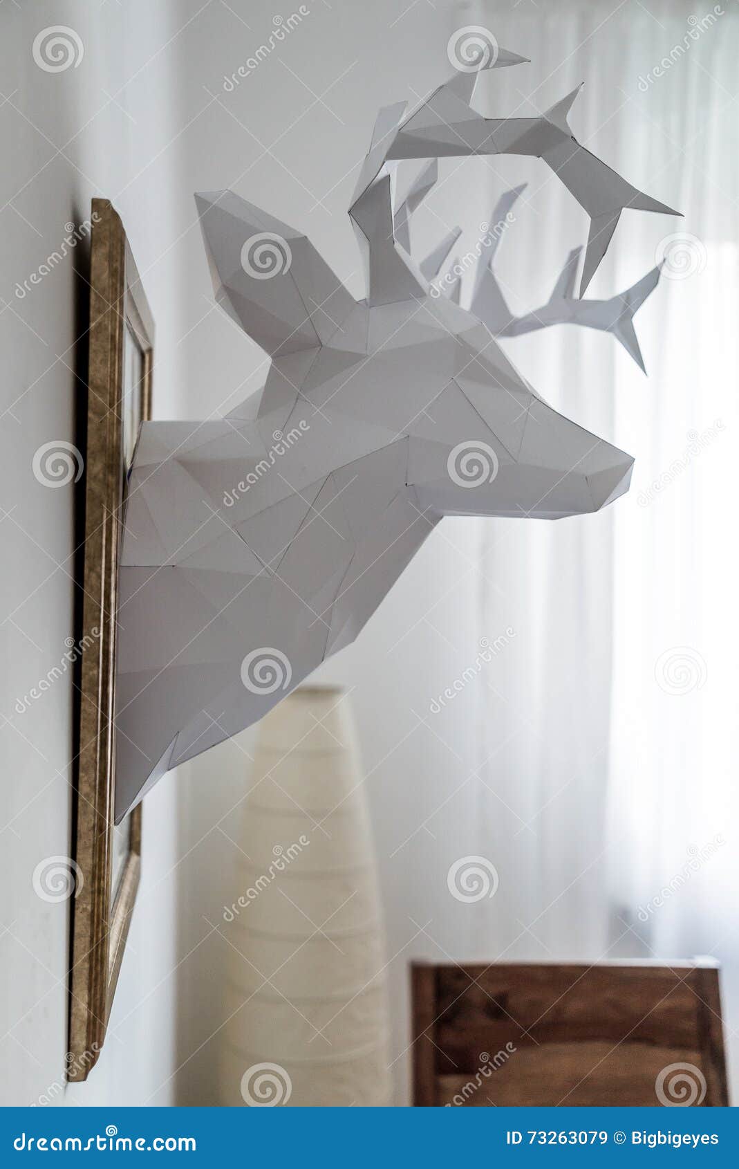 Origami white venison stock image. Image of hobby, cartoon - 73263079