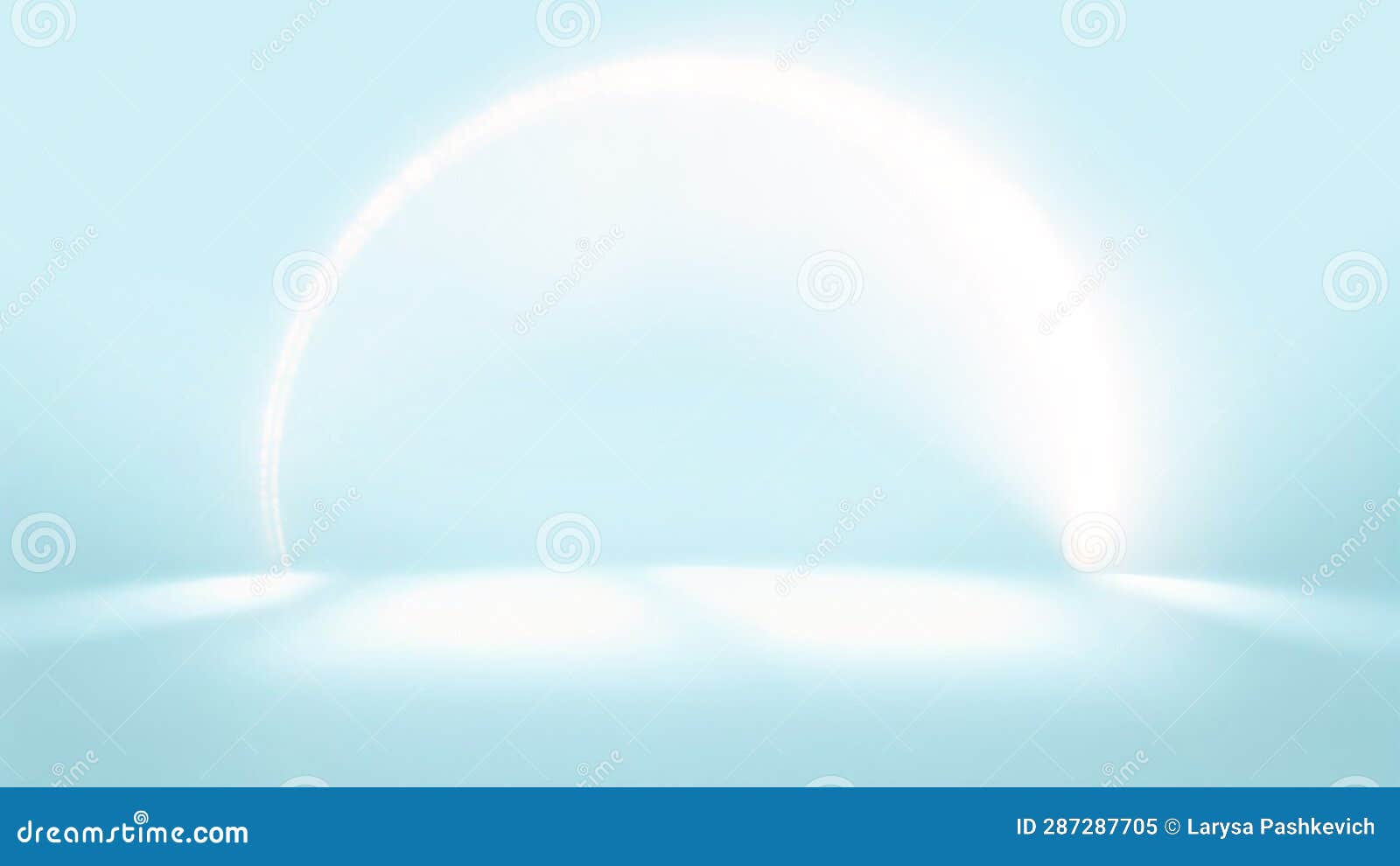 Original Abstract Background Image in Light Blue Tones with an Arch of ...