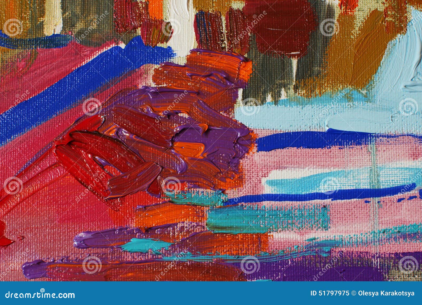 Original Abstract Oil Painting Stock Illustration - Illustration of ...