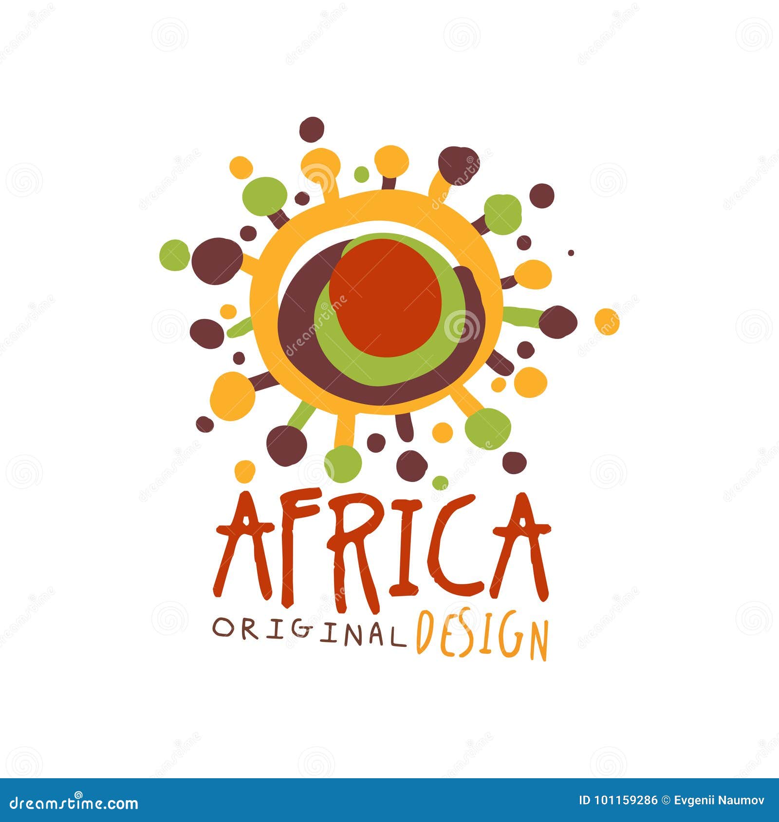 Original African Logo Design Template Vector Illustration 101159372