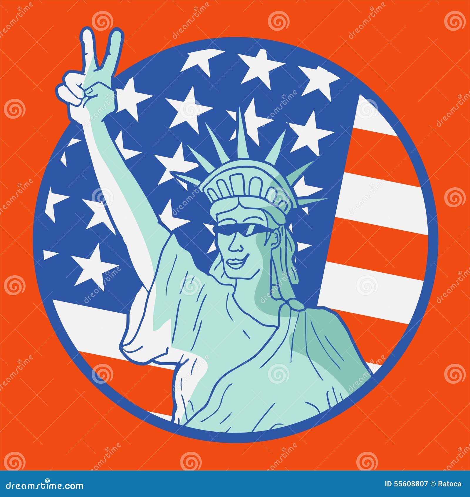 Original american emblem stock vector. Illustration of america - 55608807