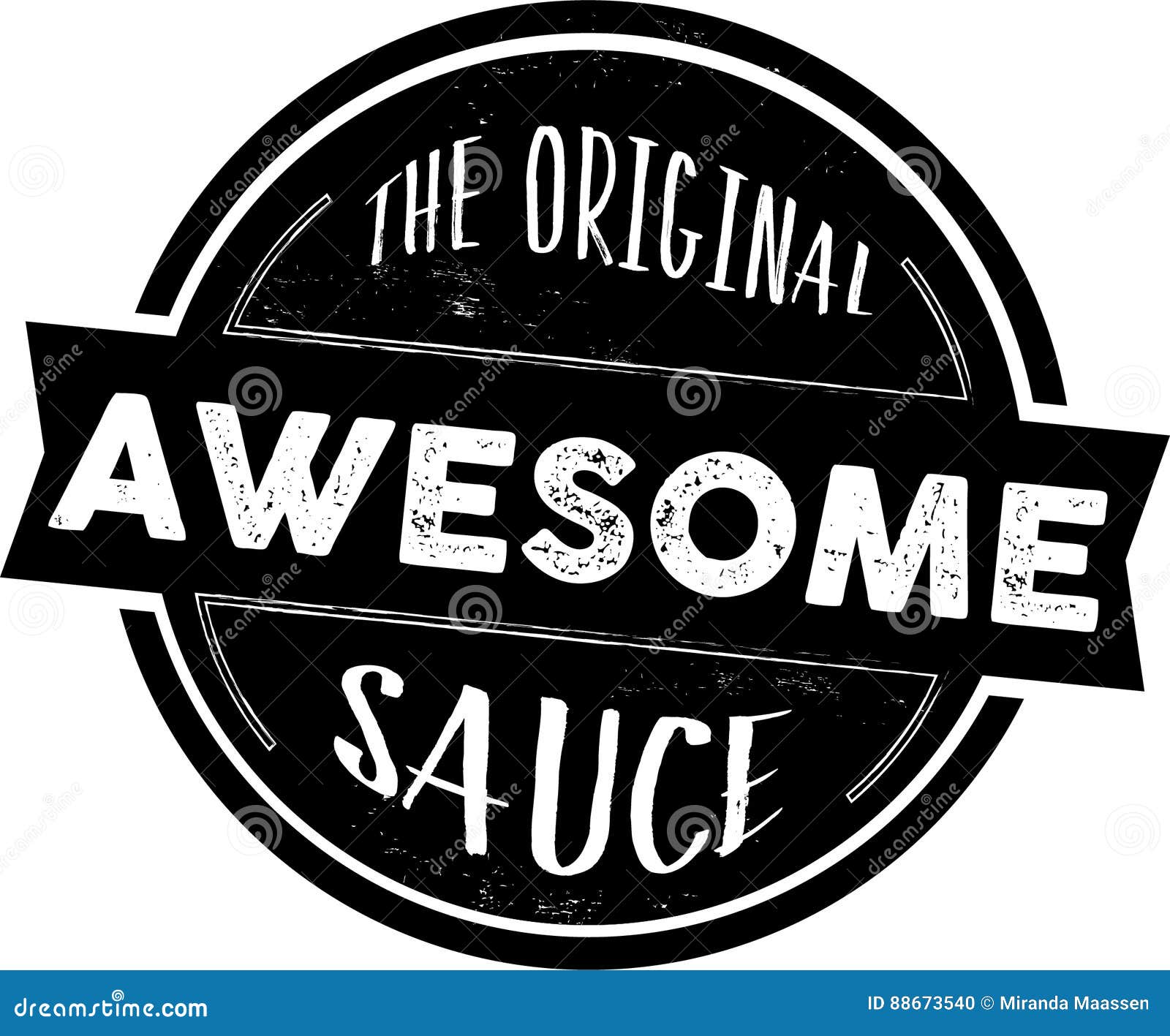 The Original Awesome Sauce Stamp, Vector Seal | CartoonDealer.com #88673540