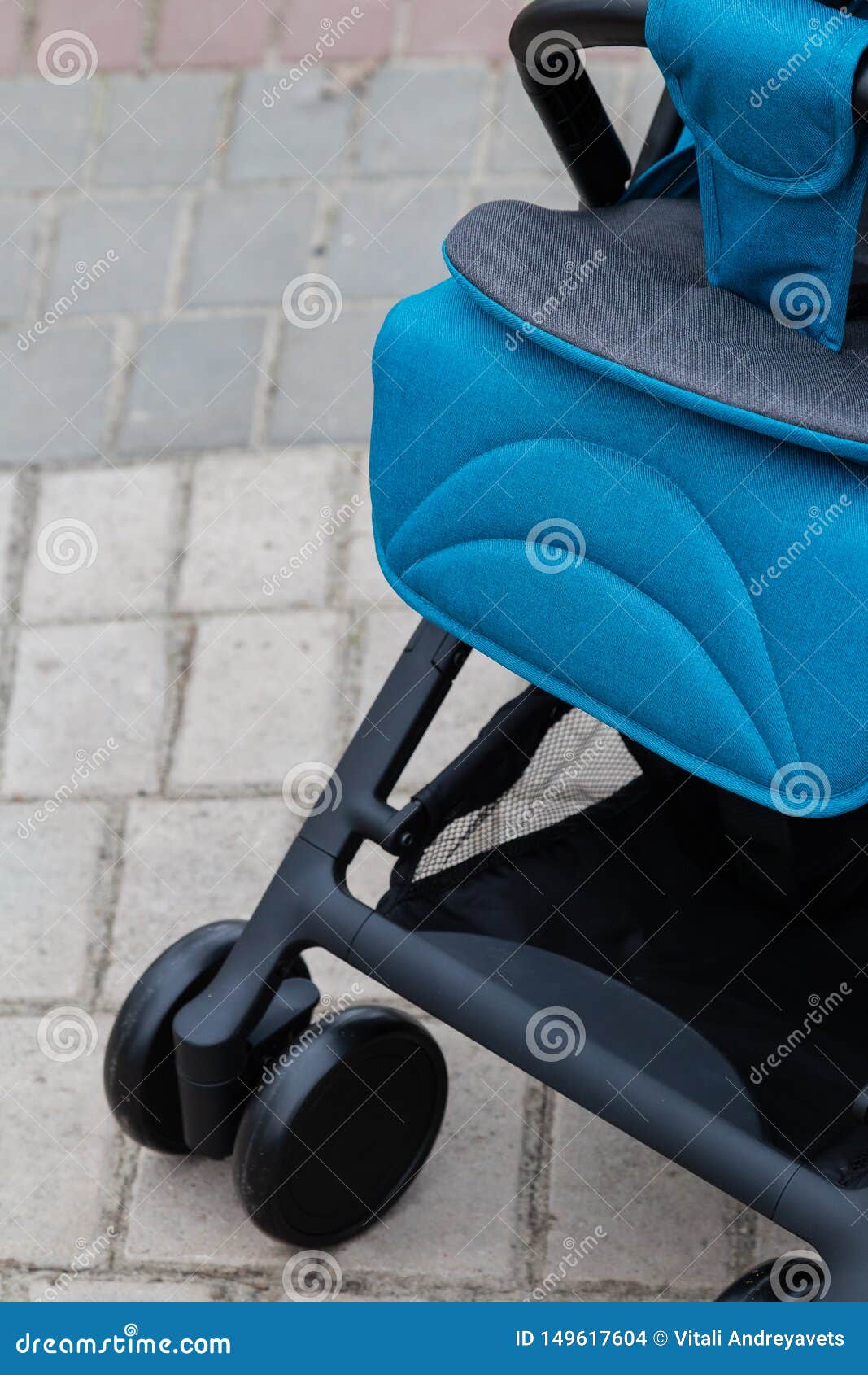 Original Baby Stroller, Close-up Details. New Design. Stock Photo ...
