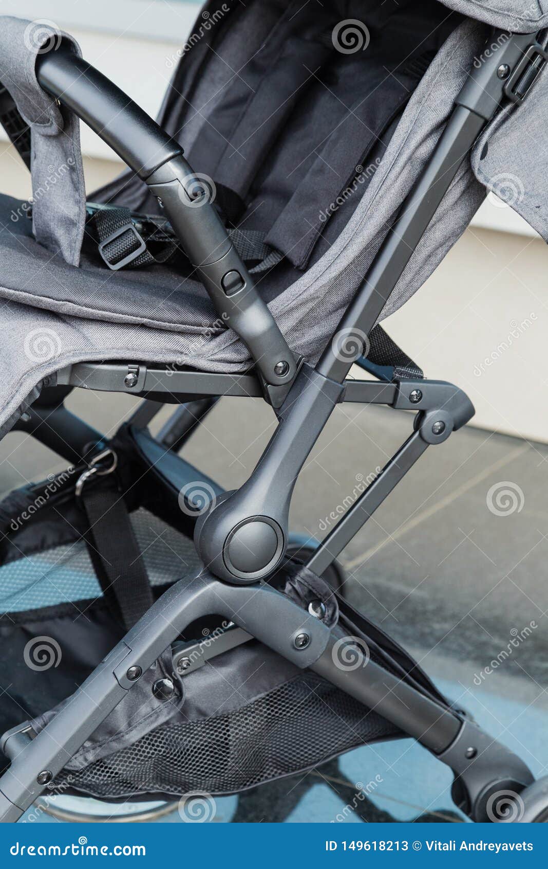 Original Baby Stroller, Close-up Details. New Design. Stock Image ...