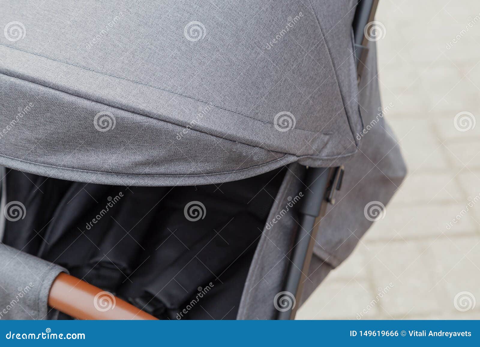 Original Baby Stroller, Close-up Details. New Design. Stock Photo ...