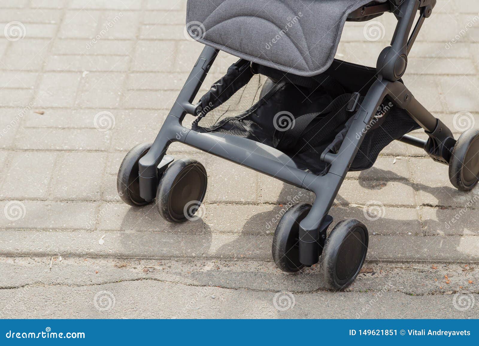 Original Baby Stroller, Close-up Details. New Design. Stock Image ...