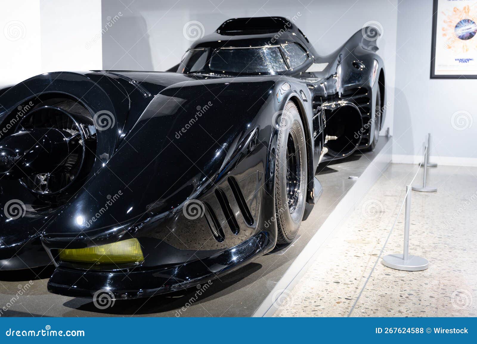 Detail of the Original Batmen Car, the Black Batmobile Editorial Stock ...