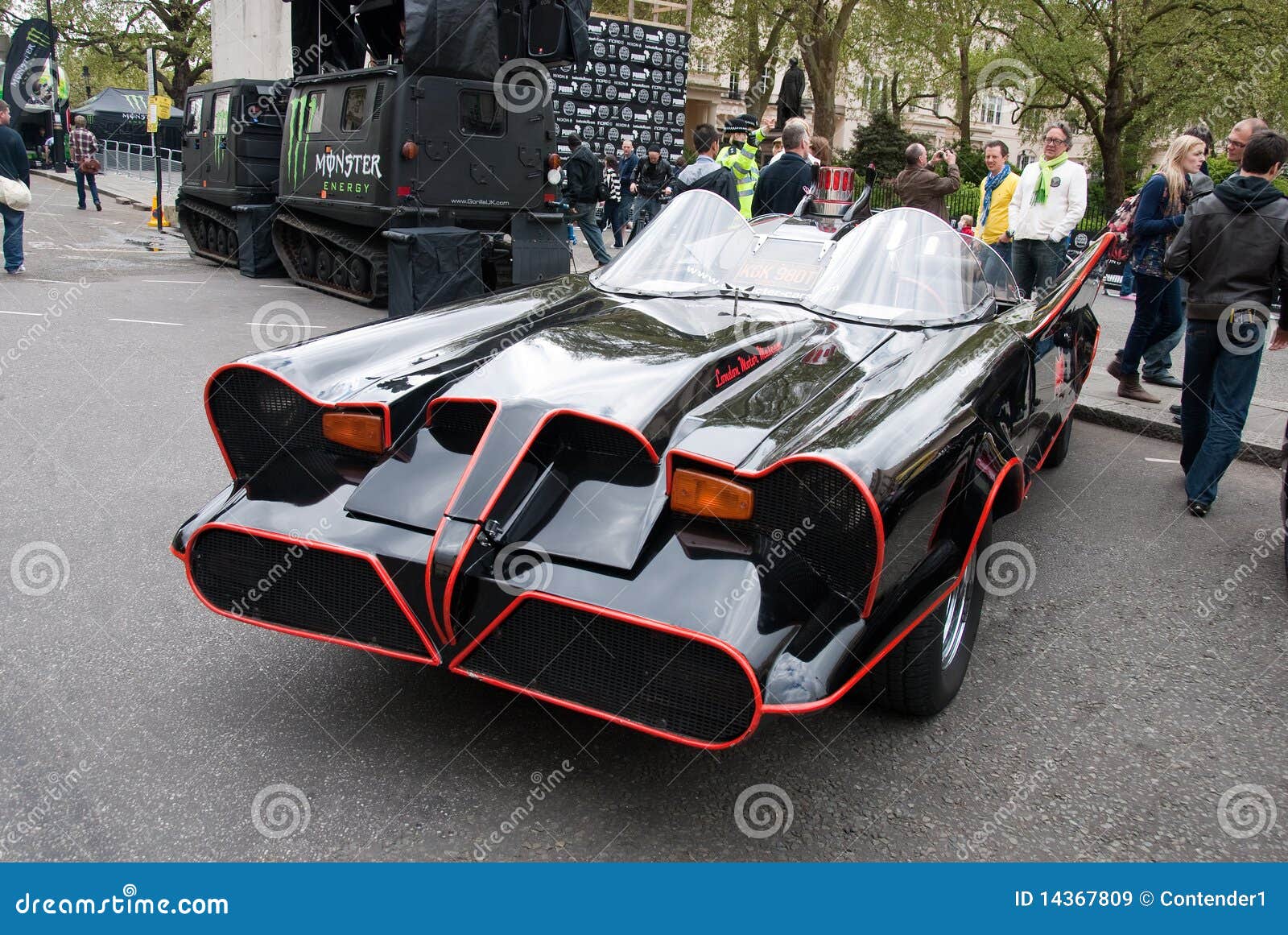 Original Batmobile Replica at Gumball Rally London Editorial Stock ...