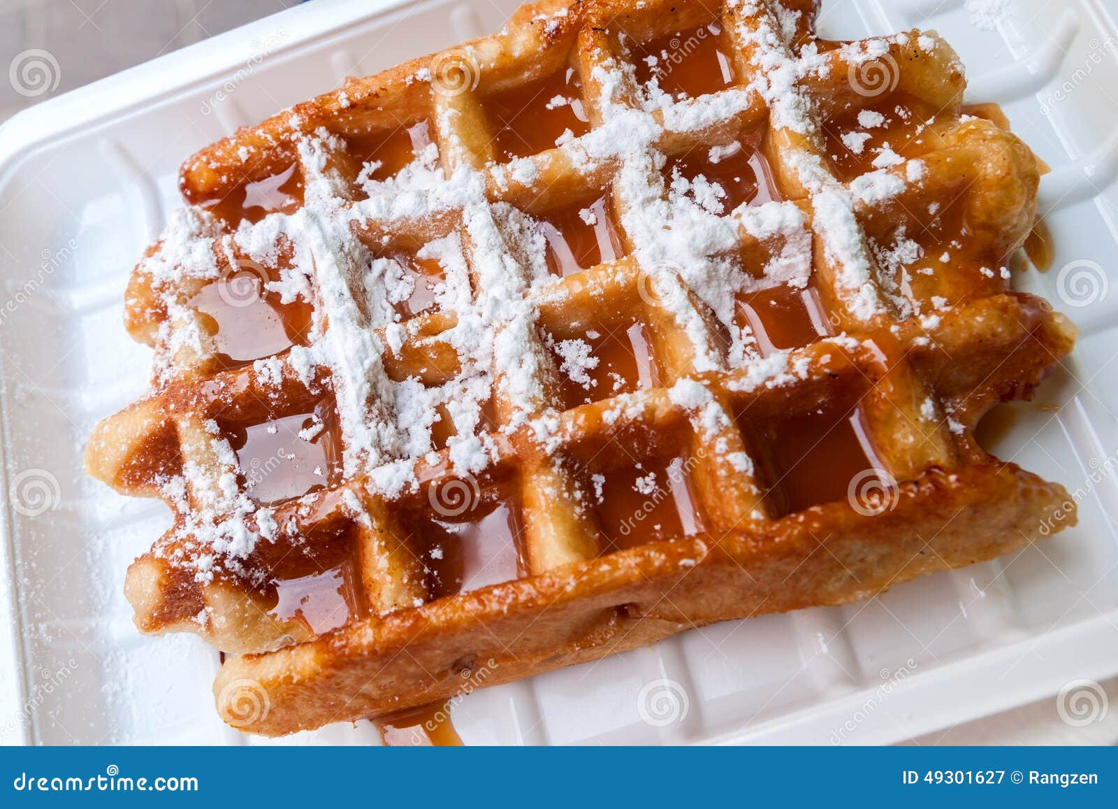 Original Belgian Waffle stock image. Image of nutrients - 49301627