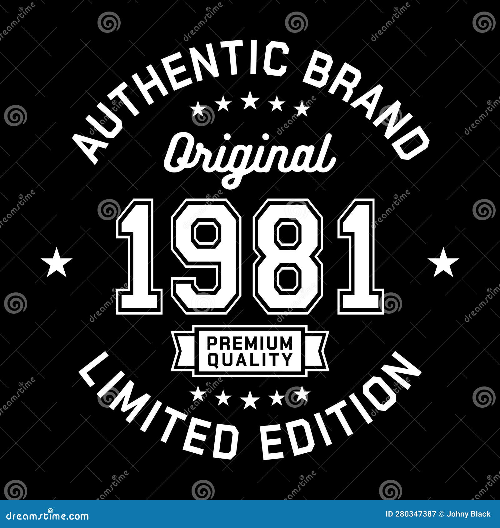 1981 Authentic Brand. Apparel Fashion Design. Graphic Design for T ...