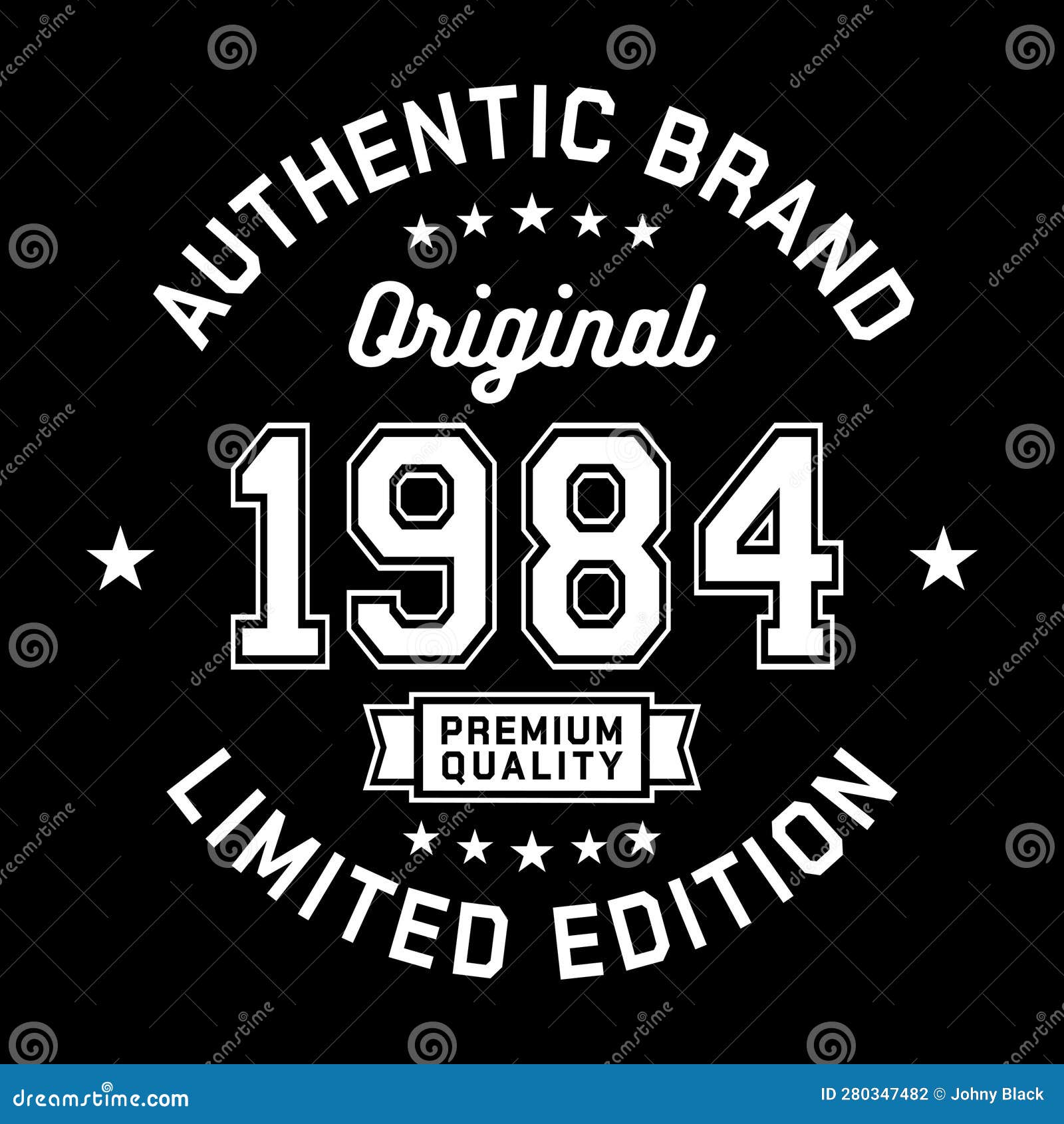 1984 Authentic Brand. Apparel Fashion Design. Graphic Design for T ...
