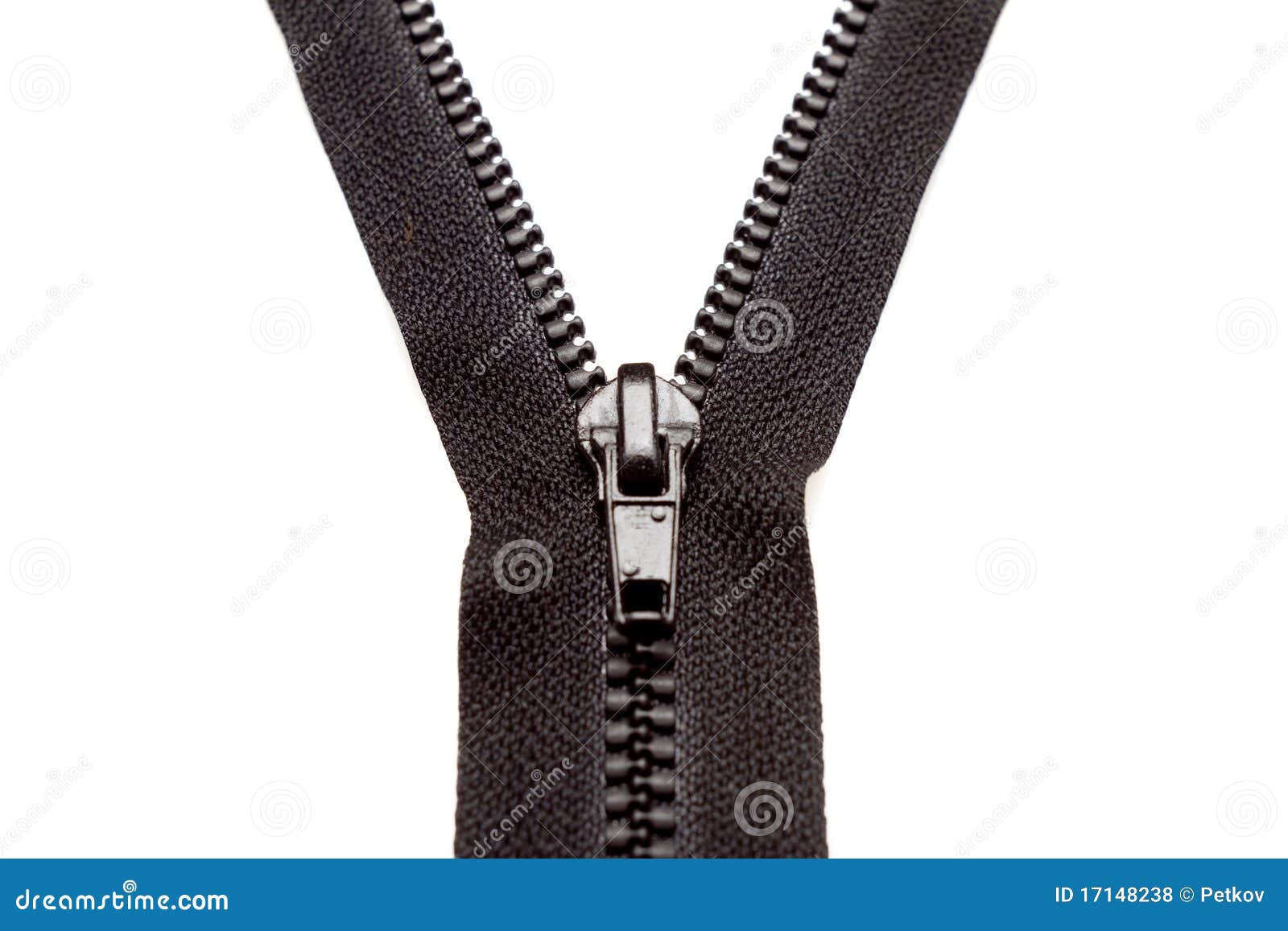 Original black zipper. stock photo. Image of shape, unzip - 17148238