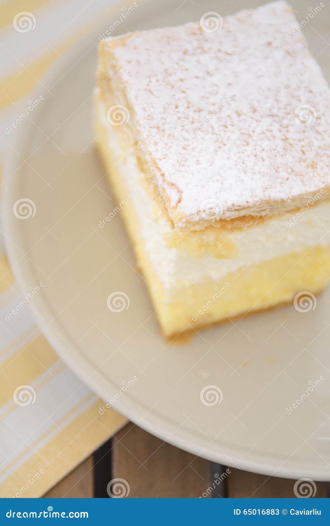 The Original Bled Cream Cake - Cremeschnitte Stock Image - Image of ...