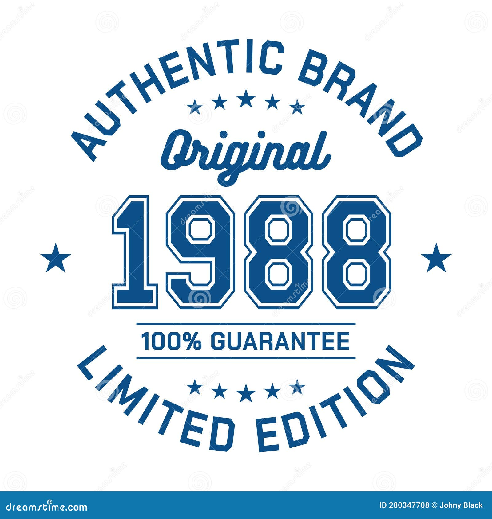 Since 1988 Symbol Cartoon Vector | CartoonDealer.com #292580225