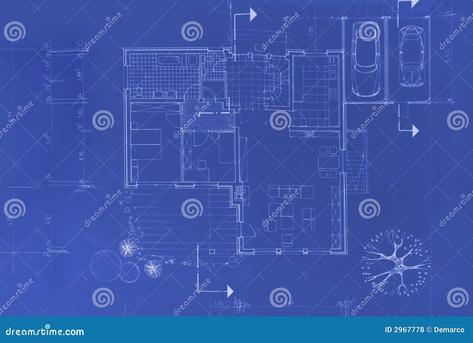 Original Blueprint Royalty-Free Stock Photography | CartoonDealer.com ...