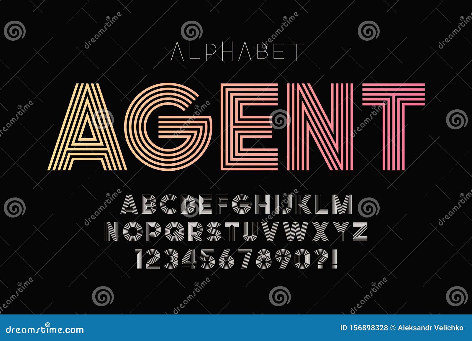 Original Bold Alphabet, Creative Characters Set. Stock Vector ...