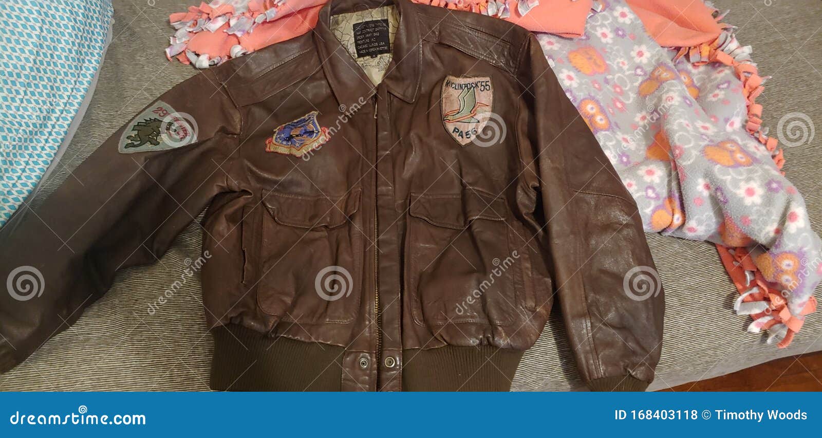 Original A2 Bomber Jacket WW2 Editorial Stock Photo - Image of jacket ...