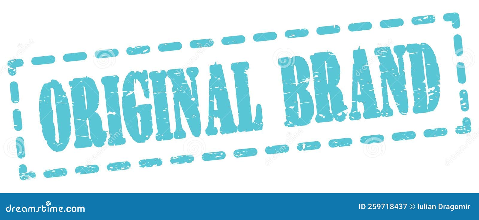 ORIGINAL BRAND Text Written on Blue Stamp Sign Stock Illustration ...