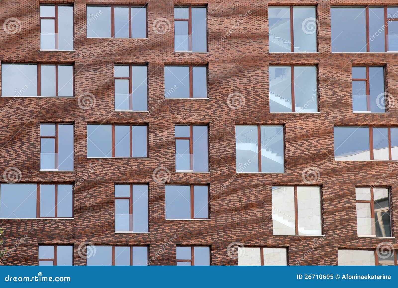 Original Brick Building in Moscow Stock Image - Image of difference ...