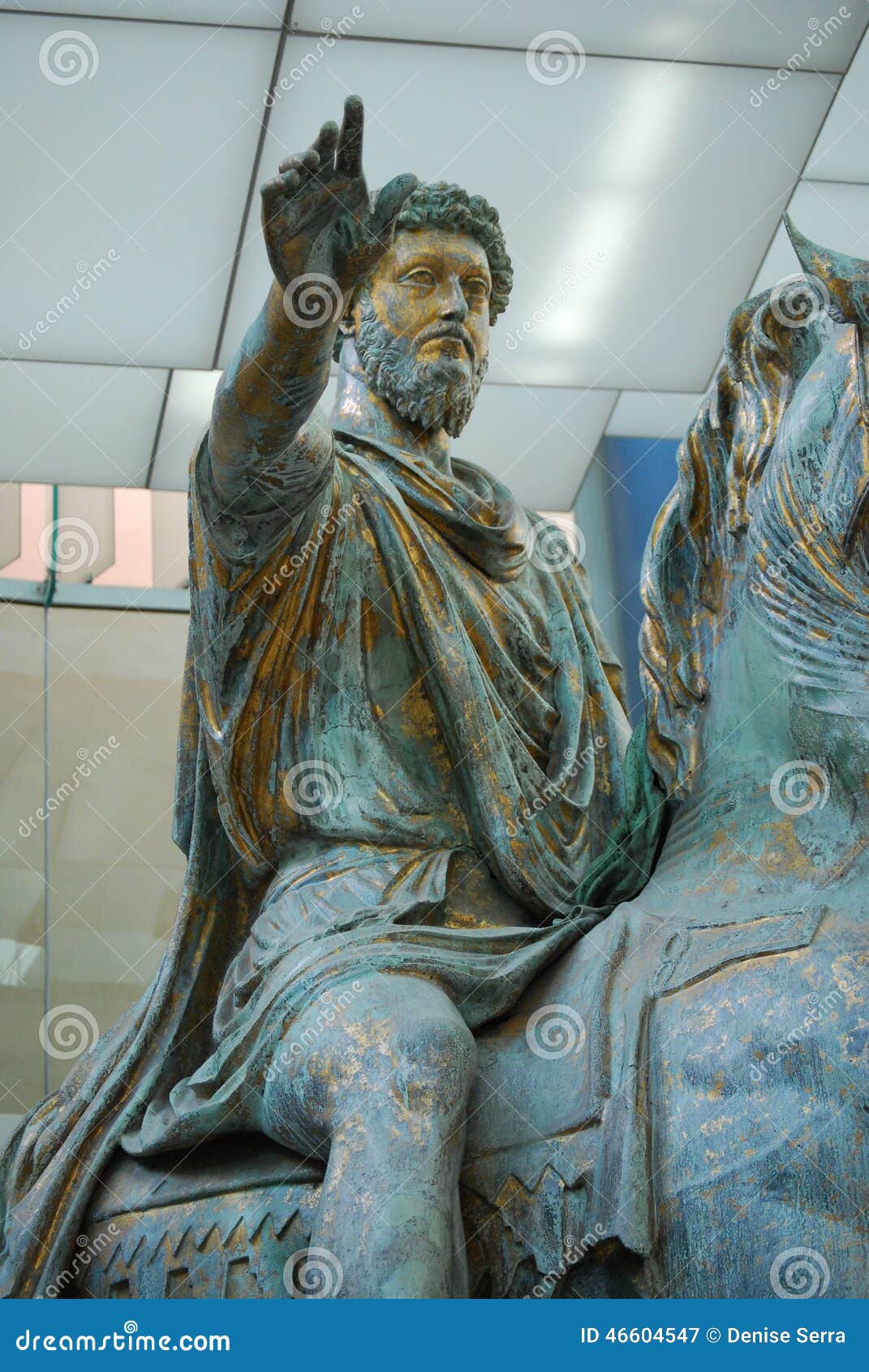 Original Bronze Statue of Emperor Marcus Aurelius Stock Image - Image ...