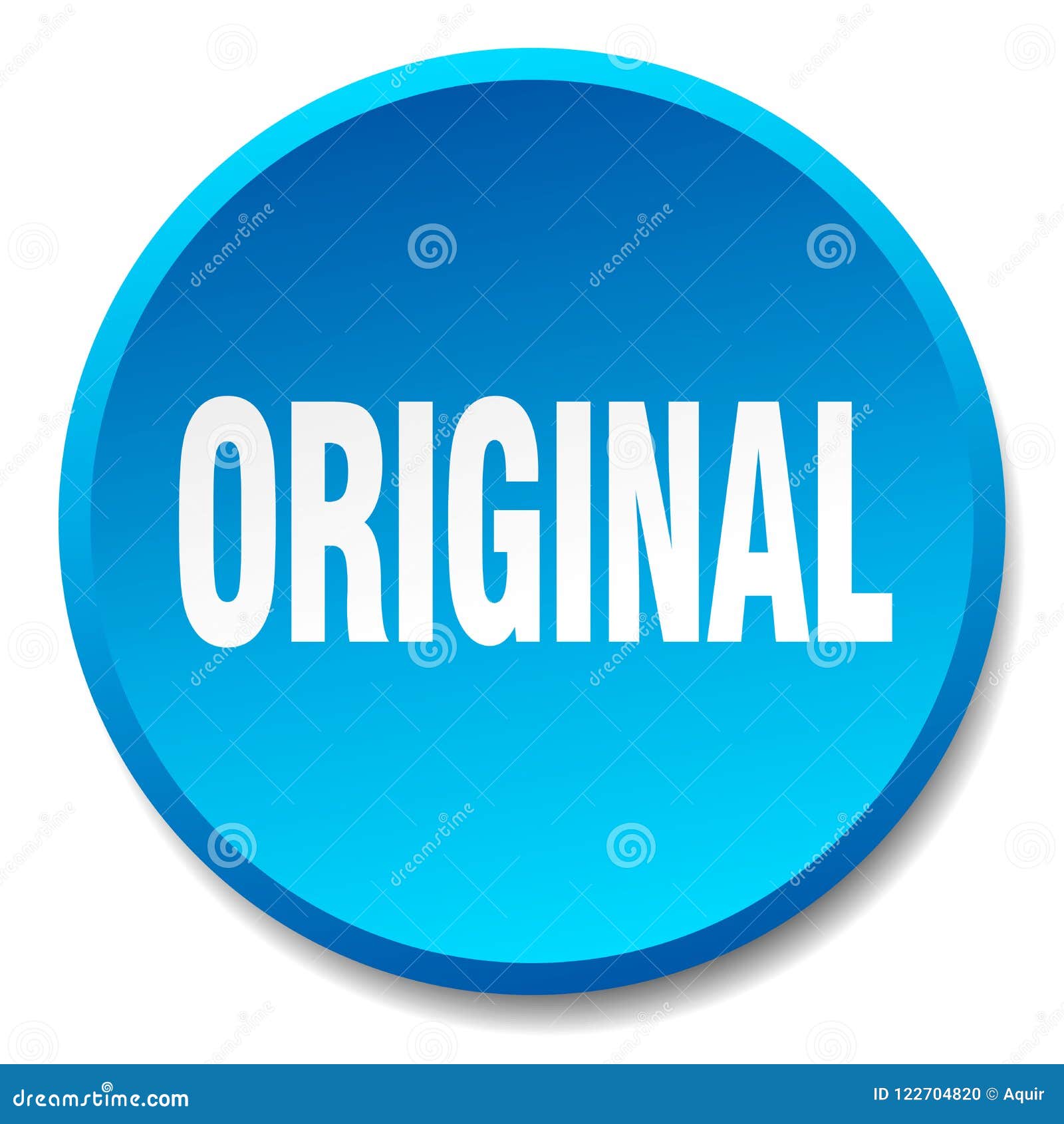 Original button stock vector. Illustration of threedimensional - 122704820