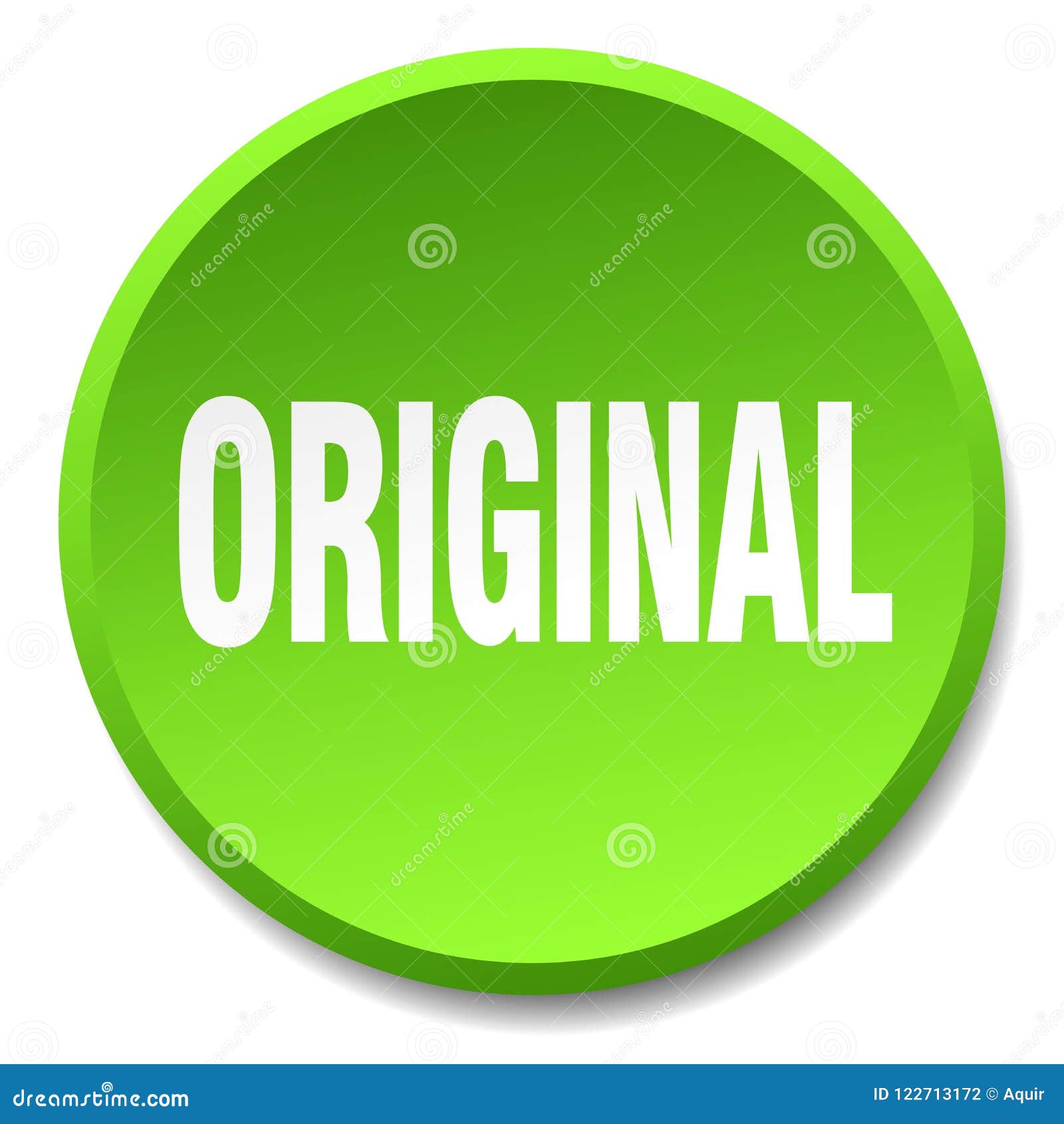 Original button stock vector. Illustration of isolated - 122713172