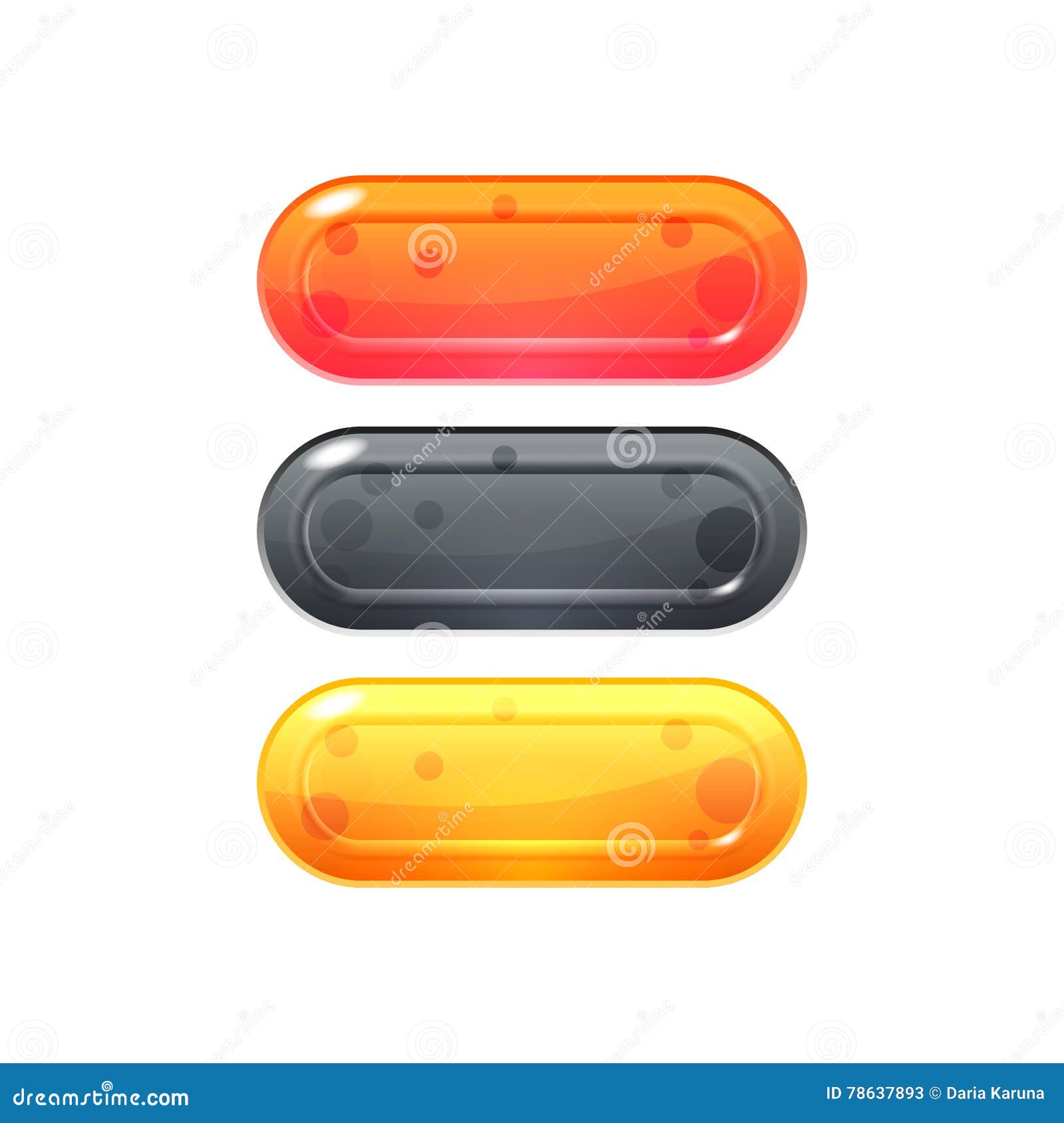 Original Button on a White Background. Stock Vector - Illustration of ...