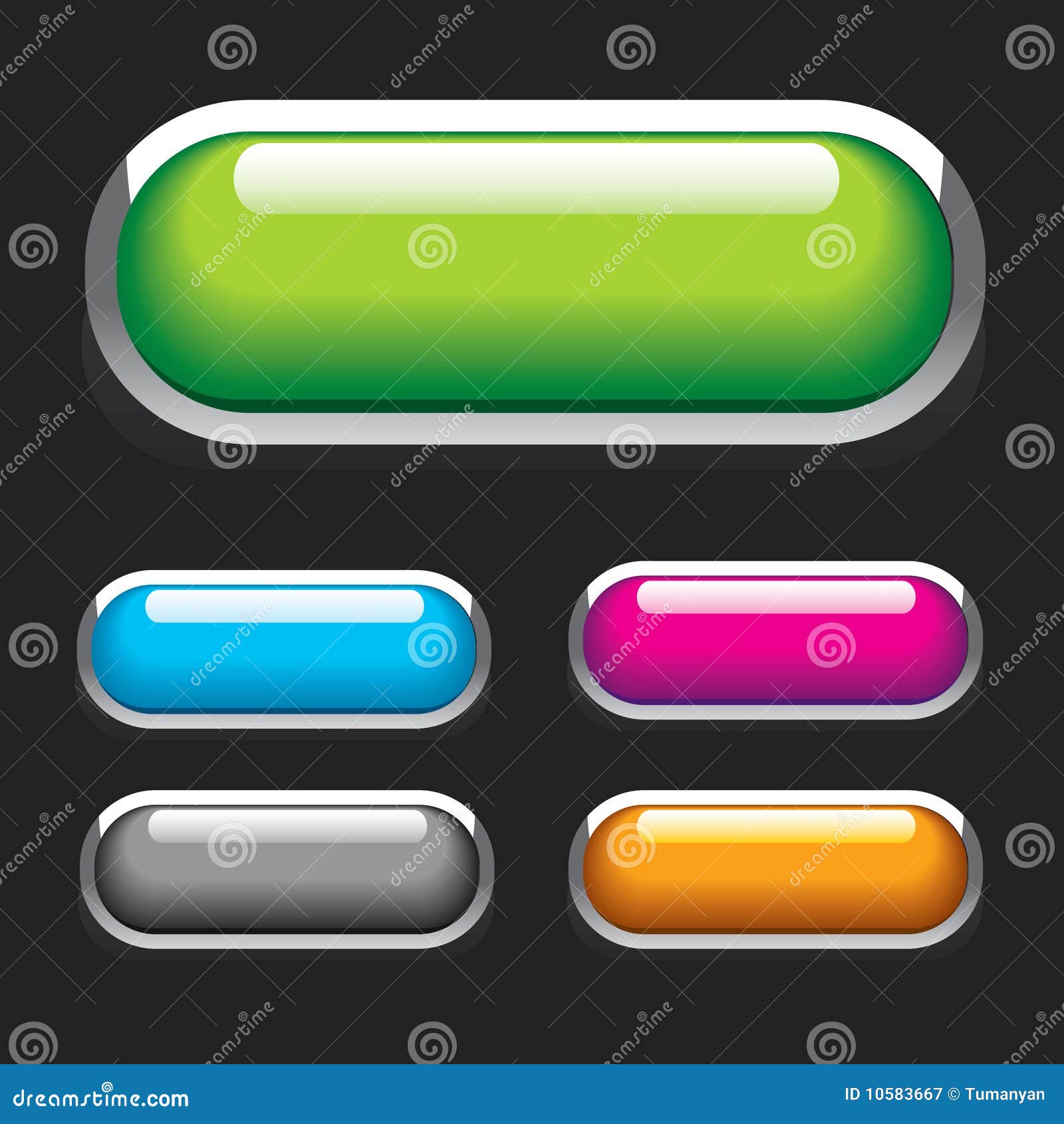 Original Buttons for Web Applications. Stock Vector - Illustration of ...