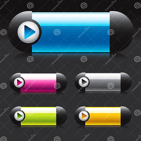 Original Buttons for Web Applications. Stock Vector - Illustration of ...