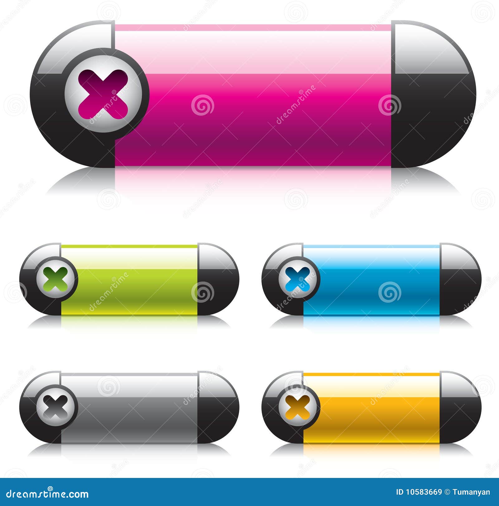 Original Buttons for Web Applications. Stock Vector - Illustration of ...