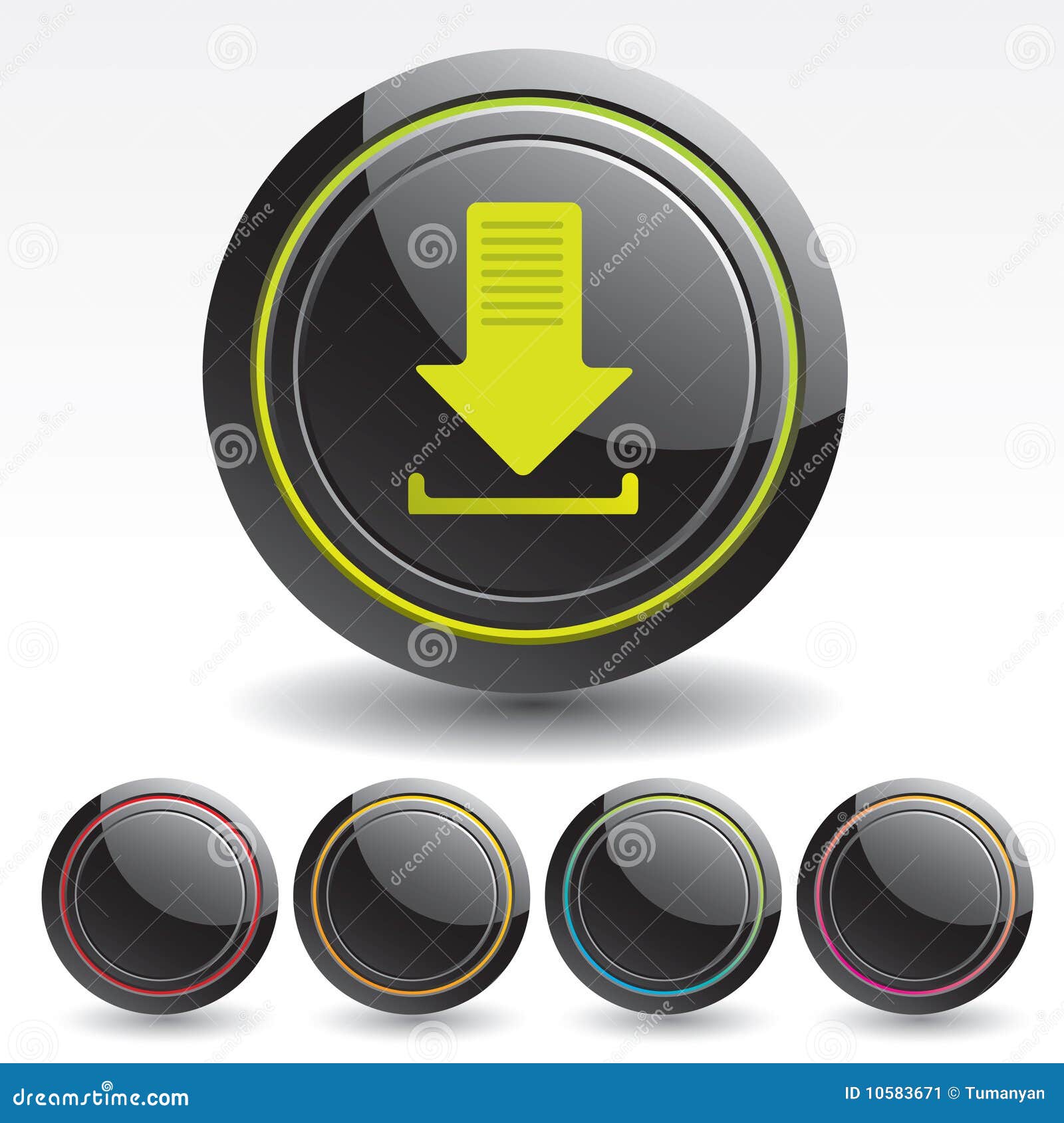 Original Buttons for Web Applications. Stock Vector - Illustration of ...
