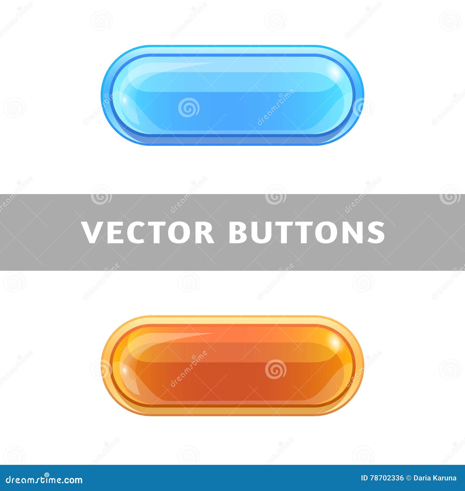 Original Buttons for Websites and Applications. Stock Vector ...