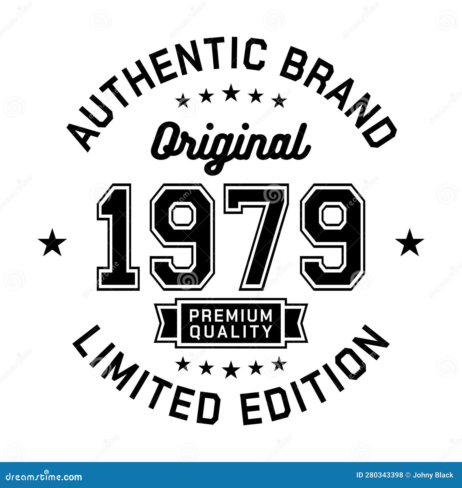 Original 1979 . Birthday Quotes Design For 1979 Vector Illustration ...