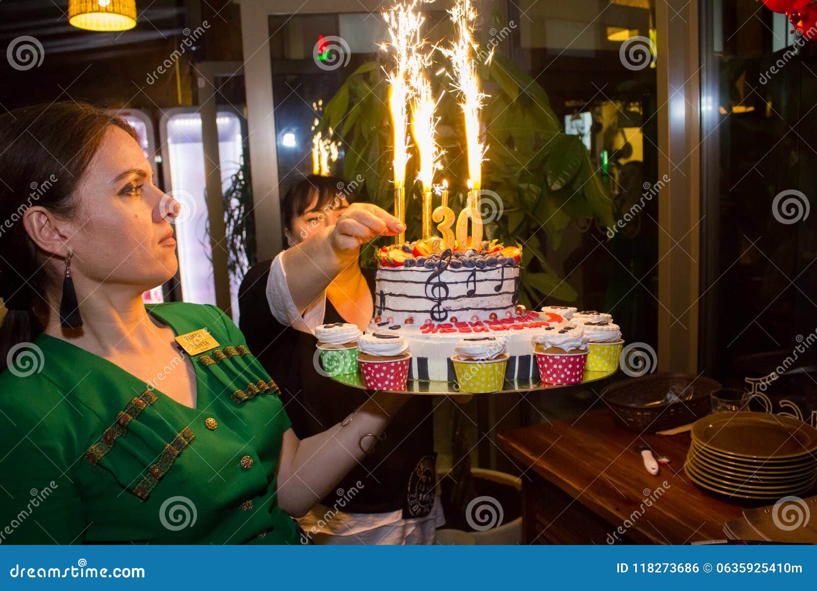 Original Cake in a Restaurant Editorial Photo - Image of party, dessert ...