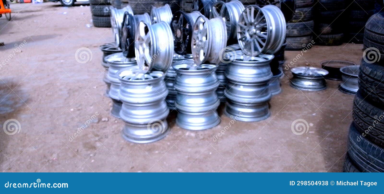 Car rims for sale stock photo. Image of tyre, round - 298504938