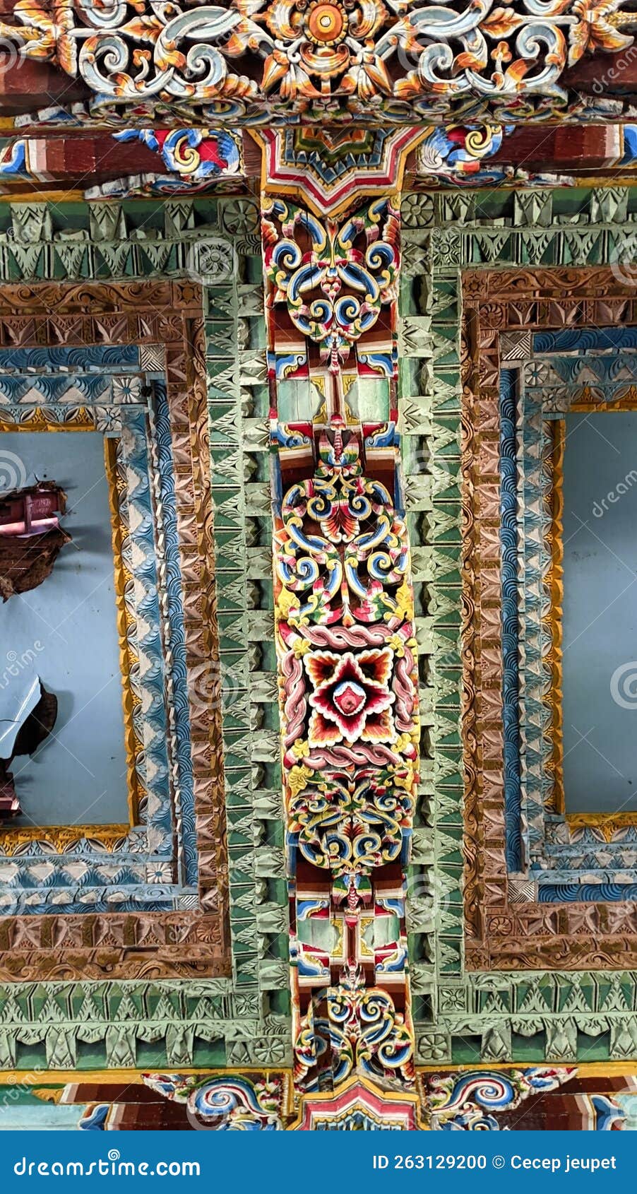 Original carving from Java stock photo. Image of pattern - 263129200