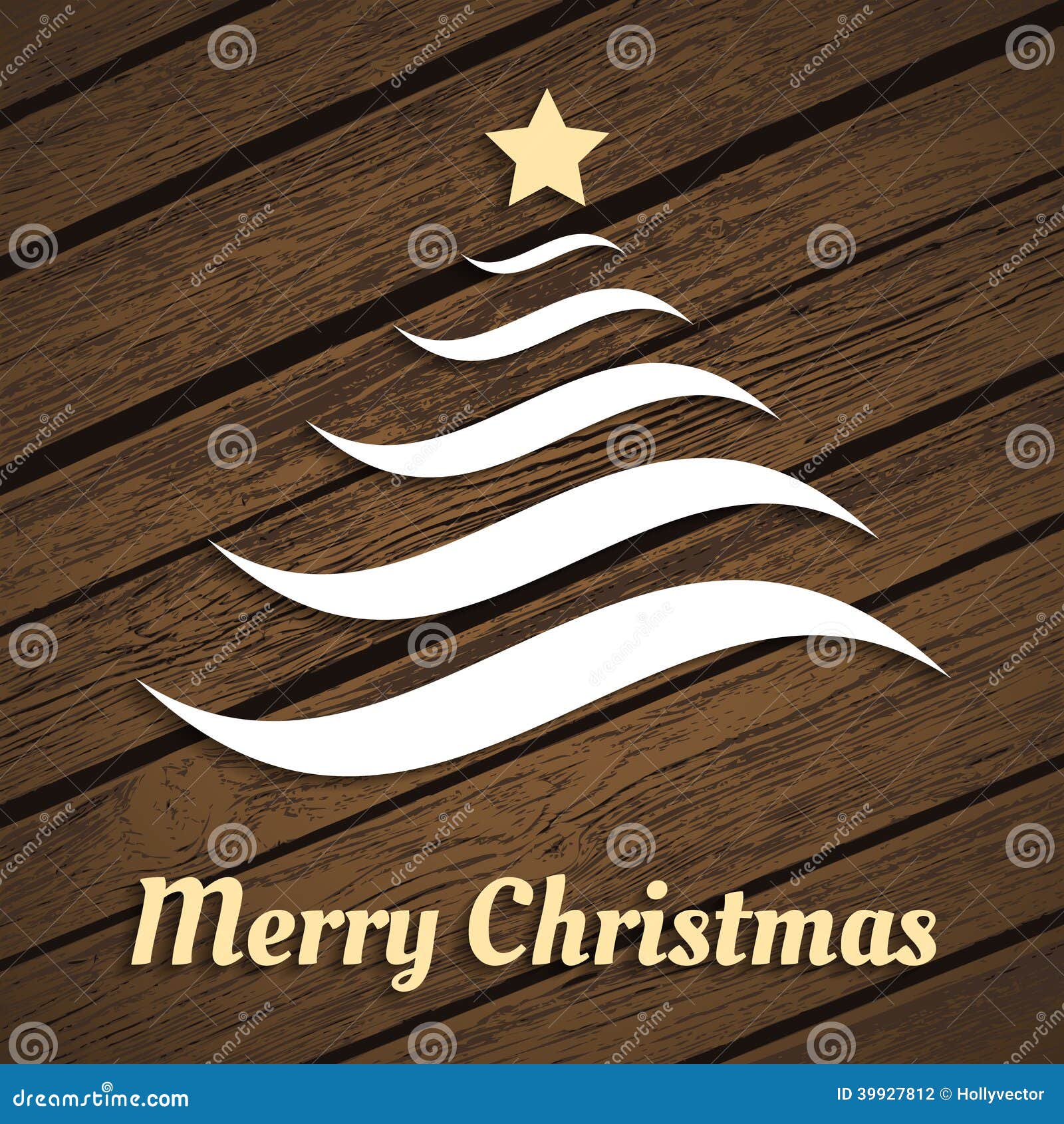 Original Christmas Tree from Waves Stock Vector - Illustration of merry ...