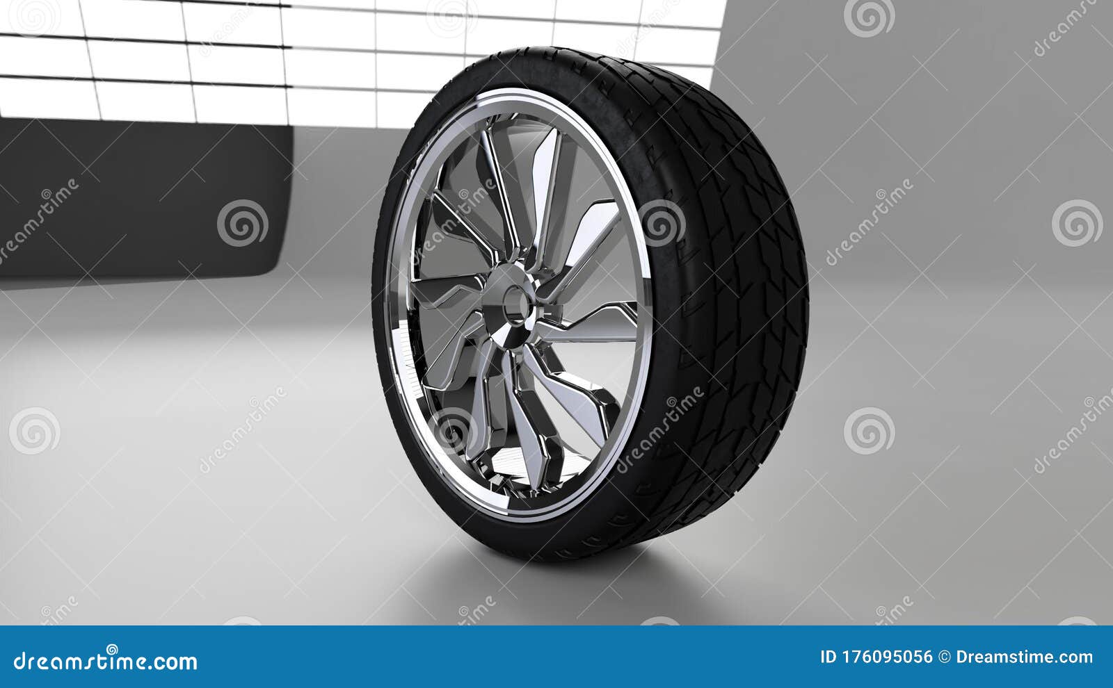 Original Chrome Car Wheel Design New Stock Illustration - Illustration ...