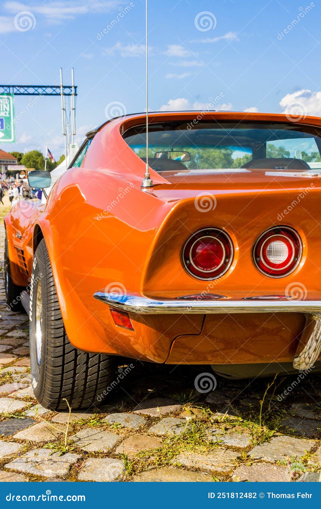 The Original Classic Car Chevrolet Corvette Stock Photo - Image of ...