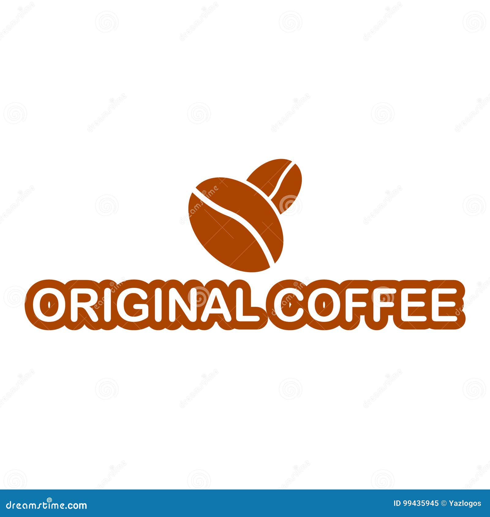 Original Coffee Logo stock vector. Illustration of decorative - 99435945