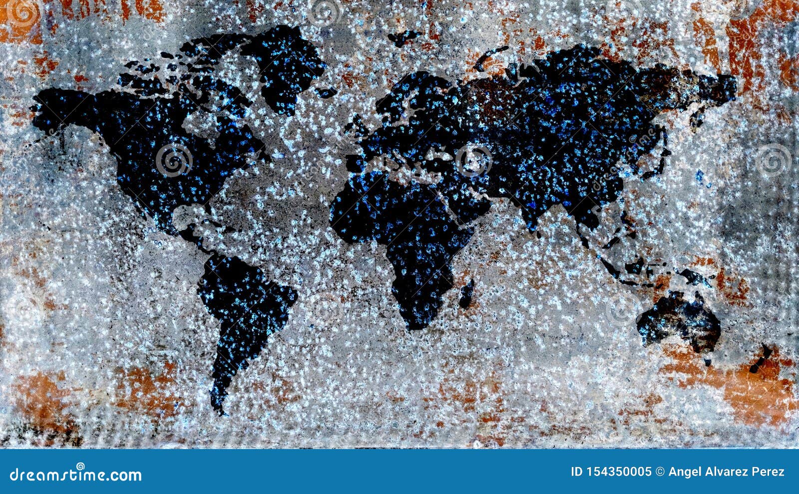 Original Conception Graphic Design World Map Stock Illustration ...