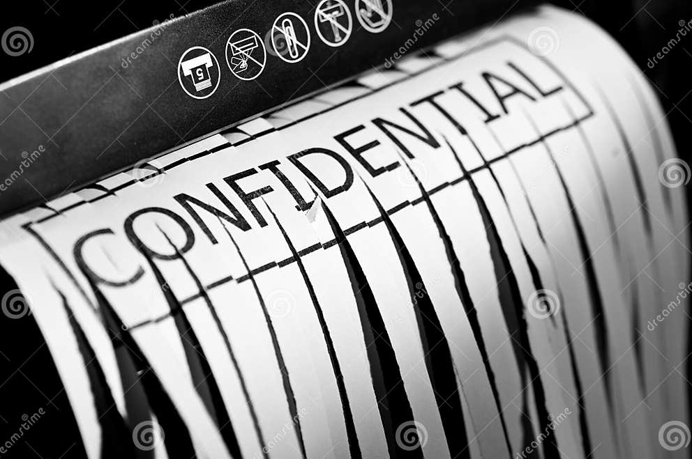 Original Confidencial Shredded Imagem de Stock - Imagem de restrito ...