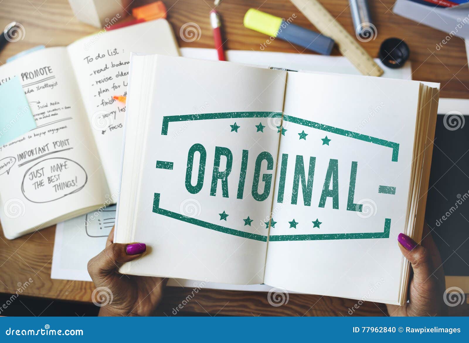 Original Copyright Genuine Patent Brand Graphic Concept Stock Photo ...