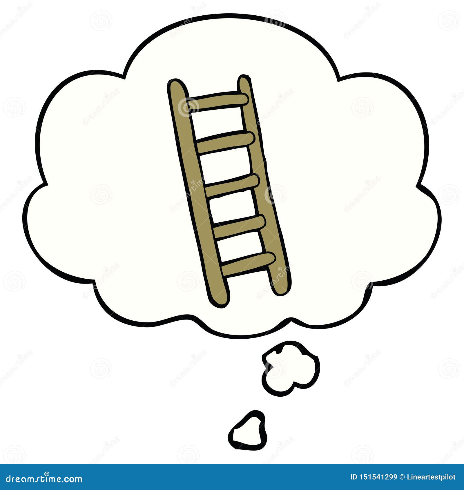 Cartoon Boy On A Ladder Royalty-Free Stock Photography | CartoonDealer ...