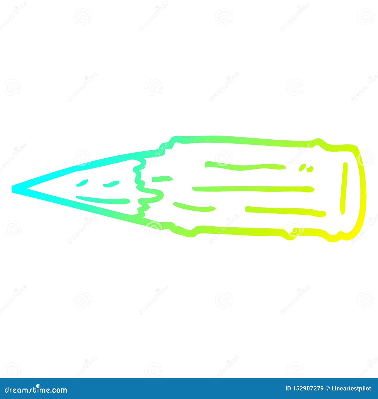 A Creative Cold Gradient Line Drawing Cartoon Bloody Vampire Stake ...