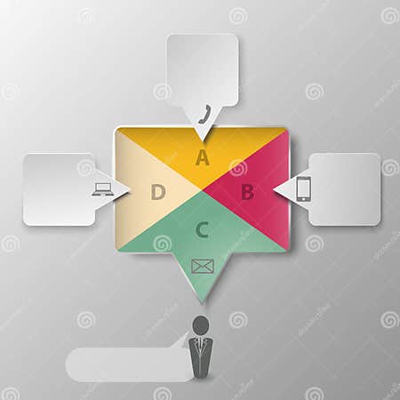 Original Creative Design Infographics Conversations of People Stock ...