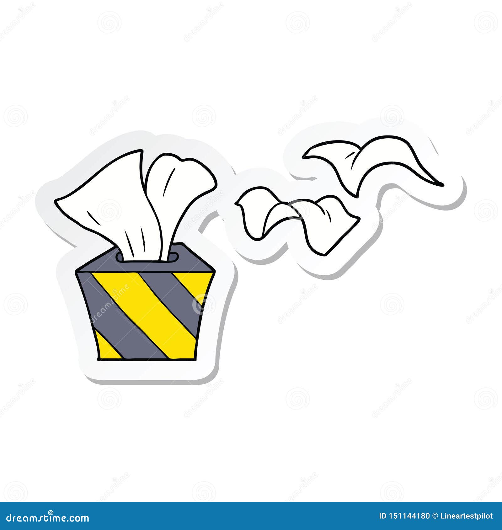 Cartoon Box Of Tissues Vector Illustration | CartoonDealer.com #38058710