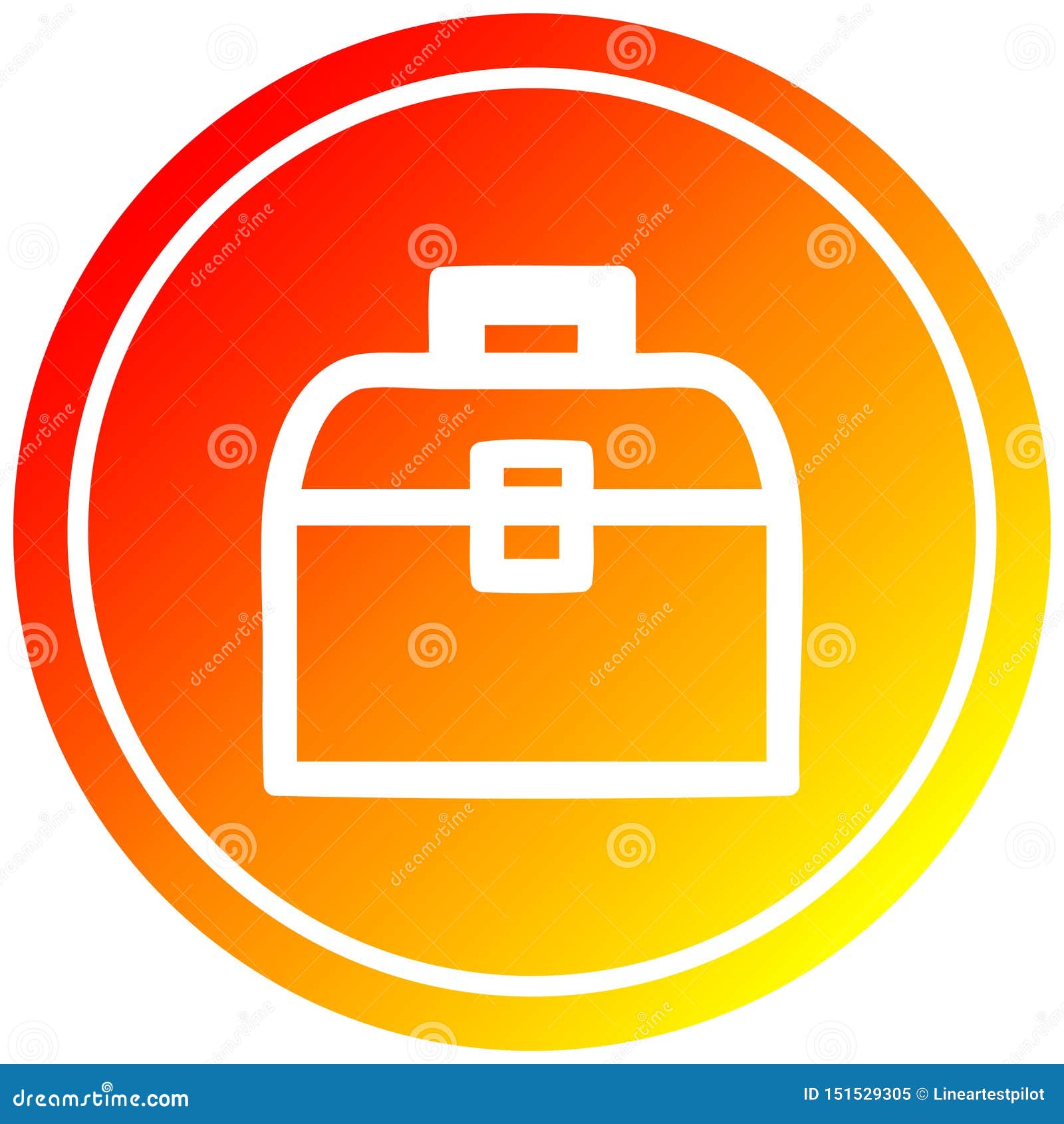 A Creative Tool Box Circular in Hot Gradient Spectrum Stock Vector ...